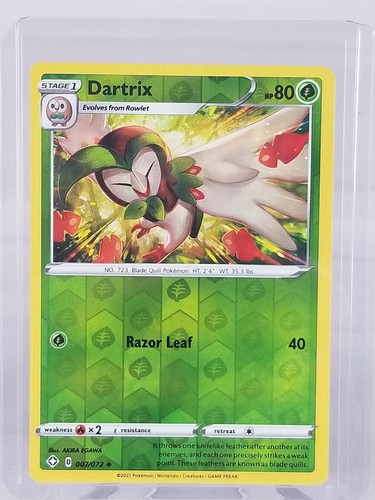 Dartrix Hp 80 Grass Holo #7/72 Pokemon 2021 Card | eBay