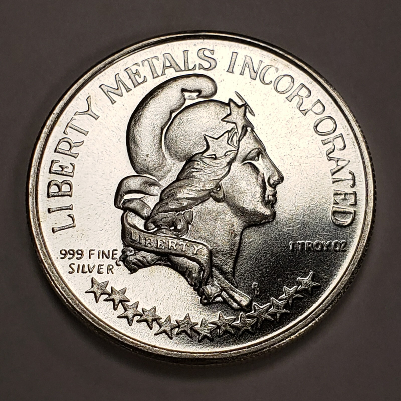 1974 1 oz Silver Round Liberty Metals Inc Provo Utah - Reeded - F8491 ...