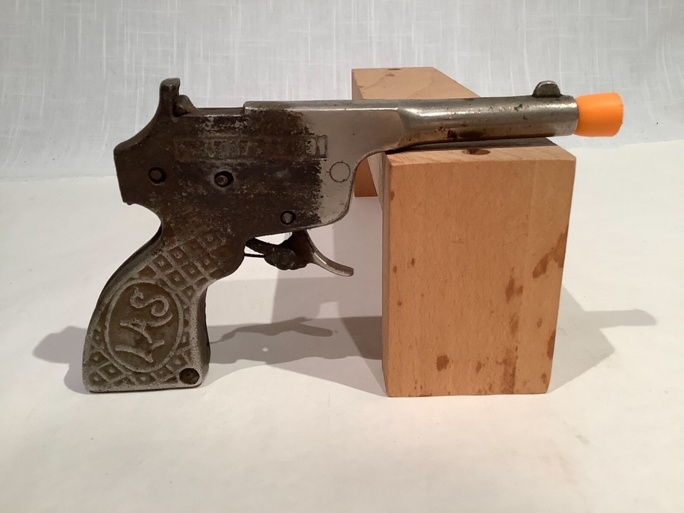 PAT. 1901 "LAS" LLOYD, ADAMS & SIMPSON IRON TOY CAP PISTOL L1.1 ...