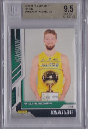 DOMANTIS SABONIS 2020-21 Panini Instant #90 Green #'d 4/5 BGS 9.5 Gem ...