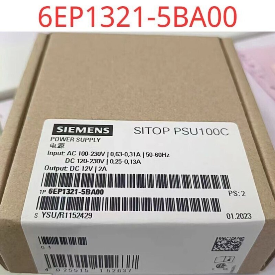 New 6EP1321-5BA00 SITOP PSU100C 12 V/2 A stabilized power supply input ...