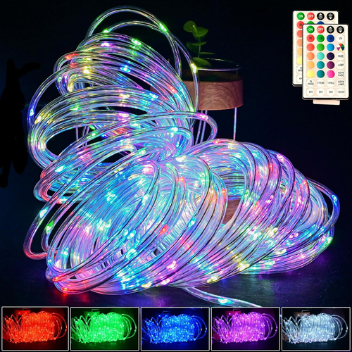 66FT LED Rope Lights Outdoor, 16 Colors Changing Outdoor String Light ...