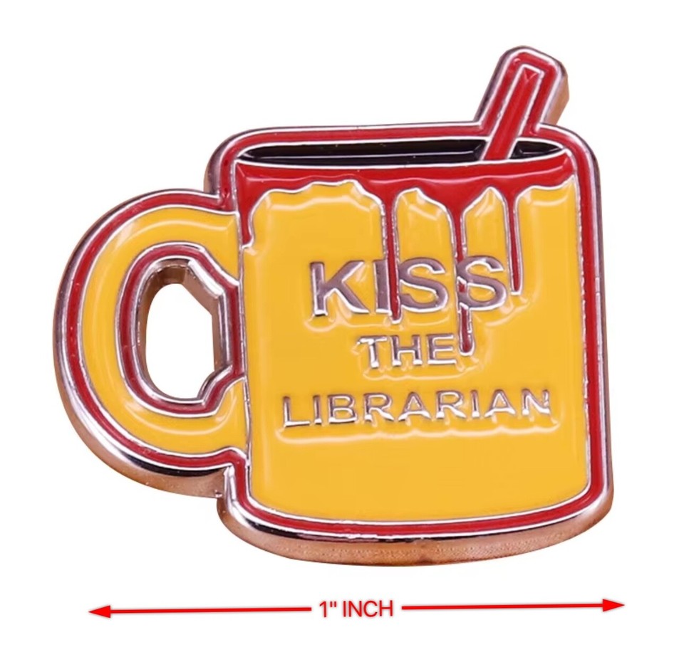 KISS THE LIBRARIAN Mug 90's Buffy the Vampire Slayer ♡ SPIKE Giles ...