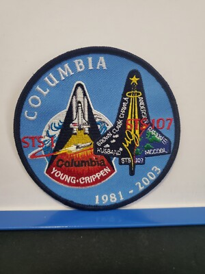 AUTHENTIC NASA Space Shuttle Columbia STS-1 & STS-107 Patch 1981-2003 | eBay