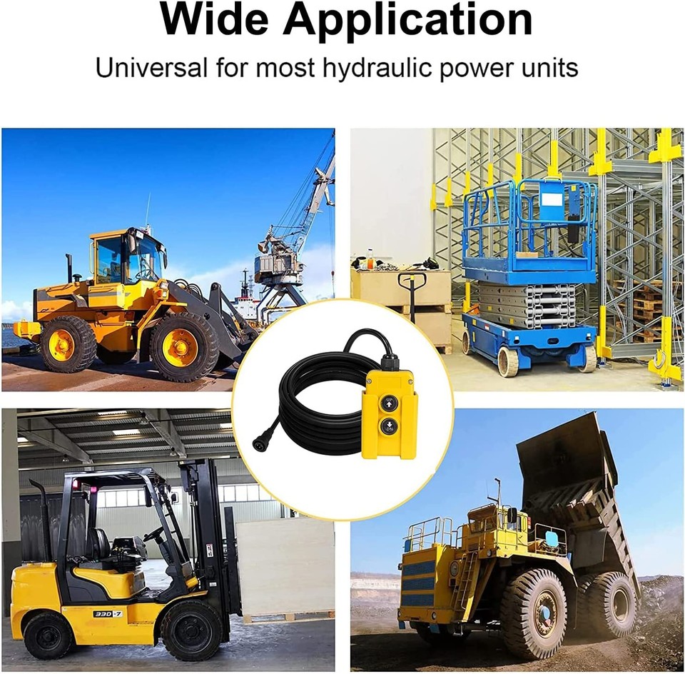 4 Wire Dump Trailer Remote Control Switch fits Double Acting Hydraulic ...