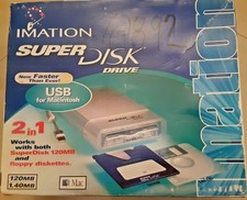 Imation SuperDisk USB 120mb Drive PC or Mac Macintosh for sale online ...