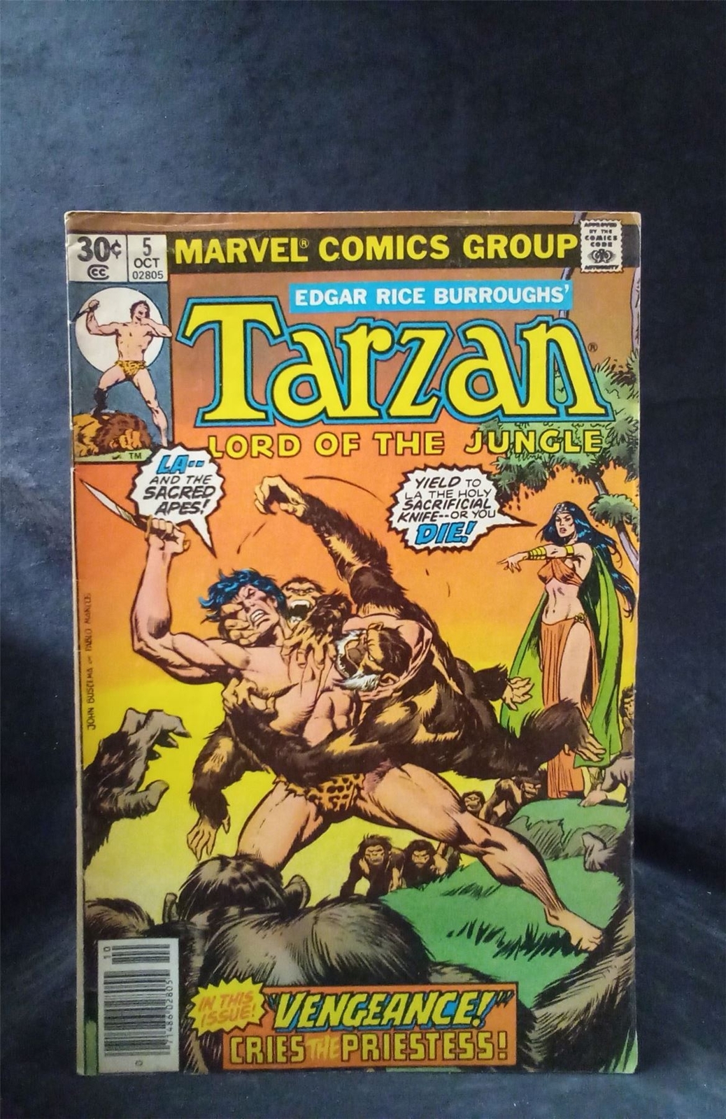 Tarzan #5 1977 Marvel Comics Comic Book b&b | eBay