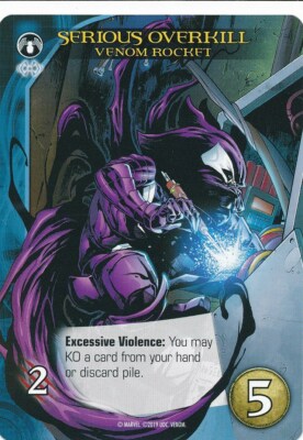 VENOM ROCKET Upper Deck Marvel Legendary VENOM SERIOUS OVERKILL | eBay