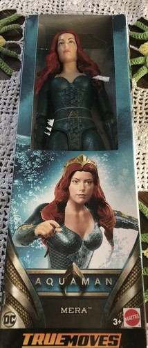 2018 MATTEL DC COMICS AQUAMAN MOVIE MERA 12” ACTION FIGURE DOLL IN BOX ...