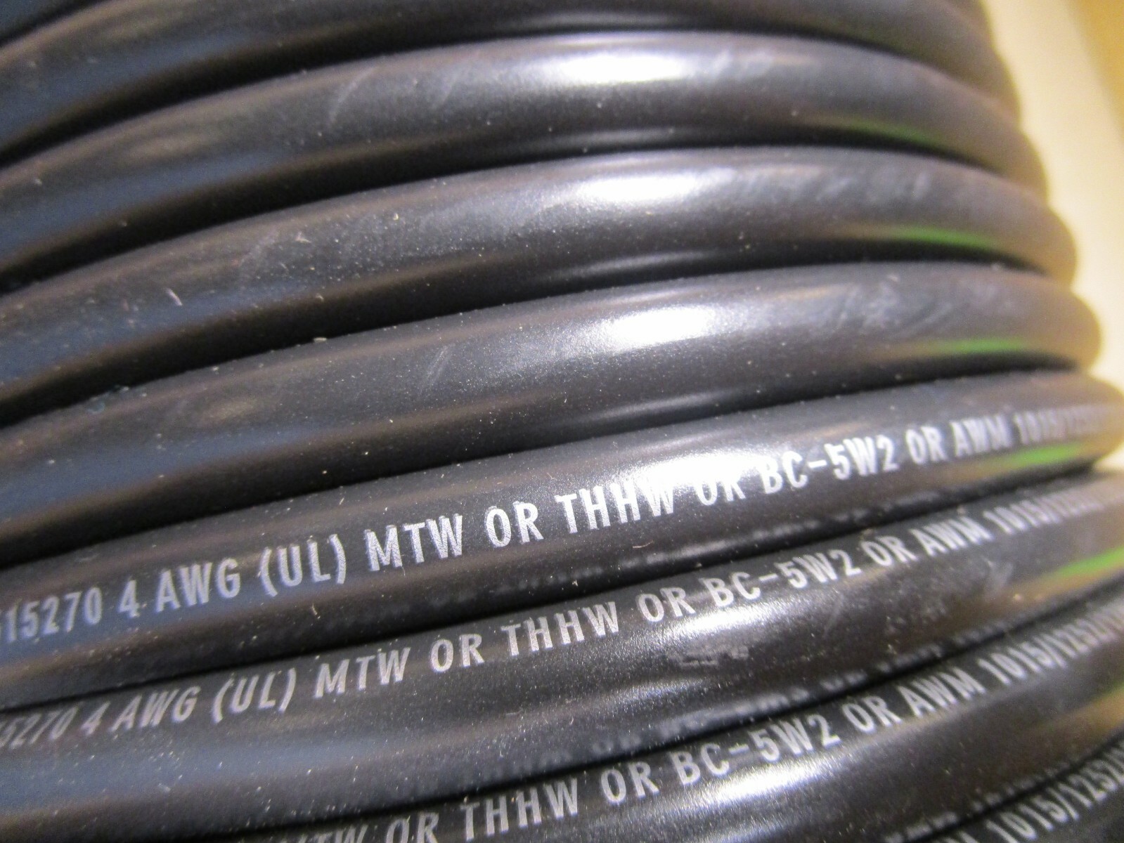 BADGER WIRE, 200', 4 AWG WIRE, 133 STRAND, UL1283, F0316 | eBay