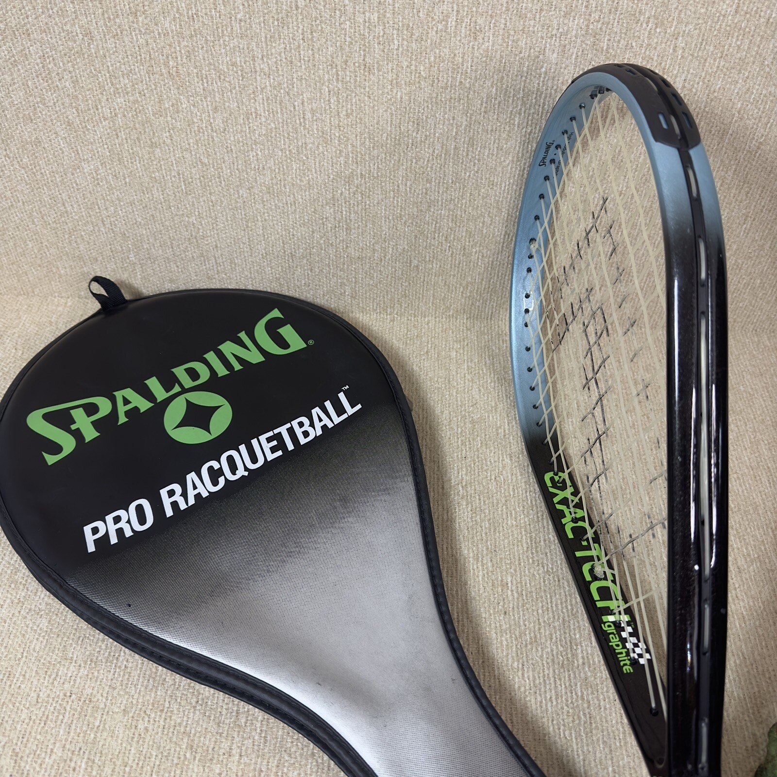 Rare Vintage Spalding Exac-Tech Series Pro Graphite Racket Needs New ...