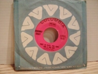 Johnny Seay 1968 Three Six Packs Two Arms and a Juke Box 45 RPM Record ...