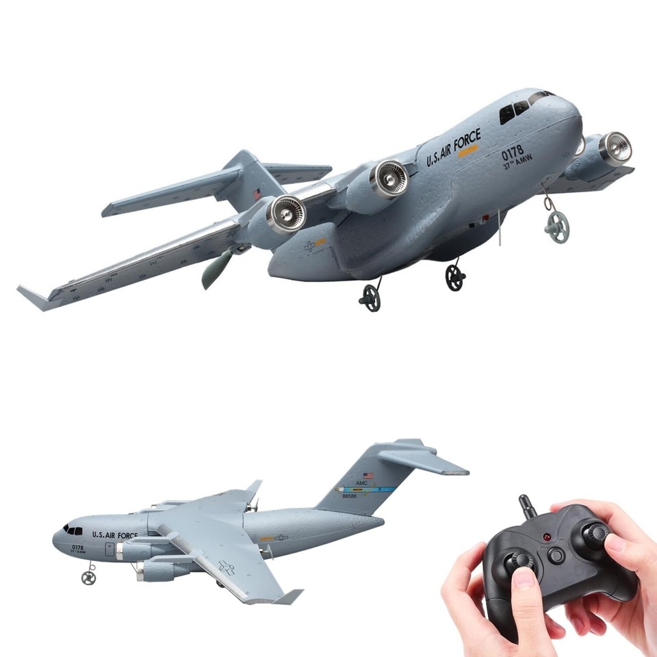 Plane,Remote Control Airplane Ready to Fly,2 Channels RC Airplane C17 ...