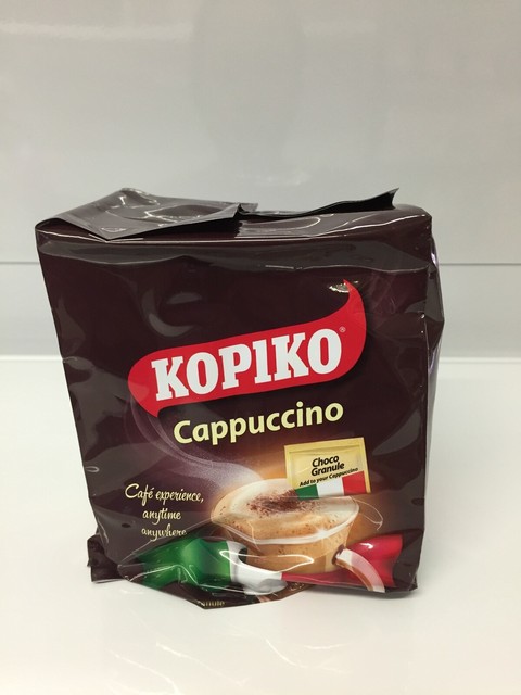 Kopiko Kopiccino with Choco Granule - Instant Cappuccino flavor coffee ...