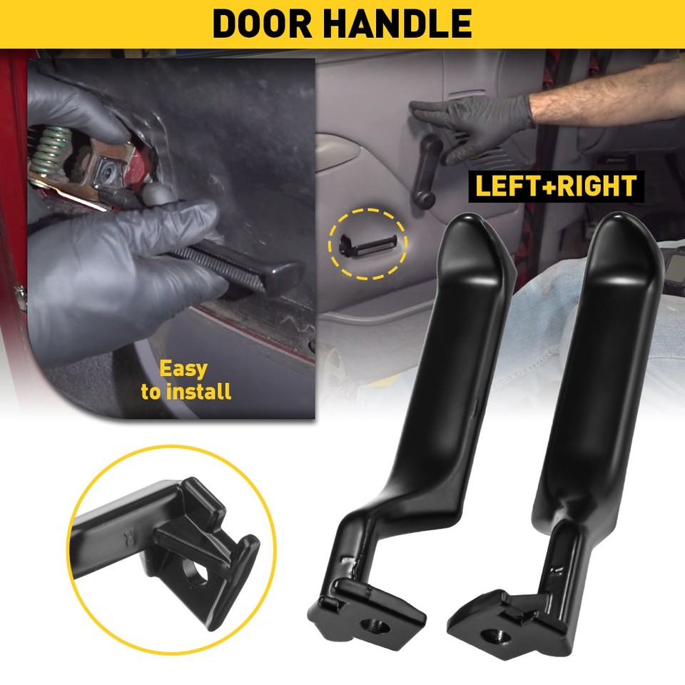 2PCS Door Handle Inner Metal Driver Side Left RH for Bronco F150 Ford ...