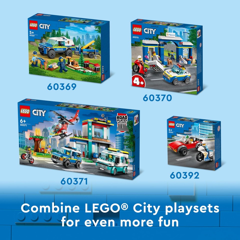 LEGO 60372 City Police Training Academy Station Playset with Obstacle ...