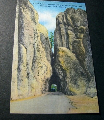 Old Postcards Big Tunnel, Needles Highway, Black Hills, SD PW3 | eBay