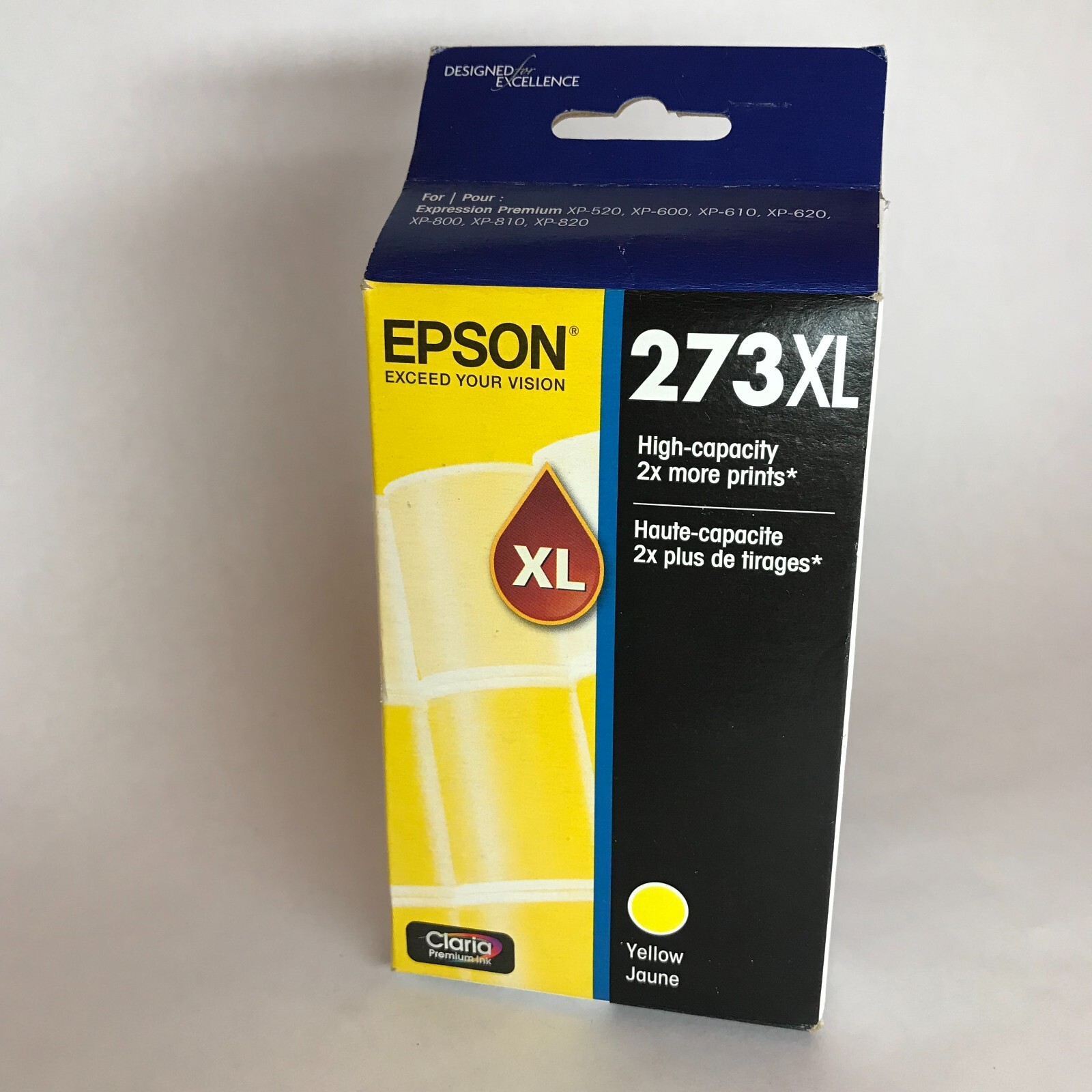 Epson 273XL High-Capacity Claria Premium Ink Cartridge T273XL420 NEW ...