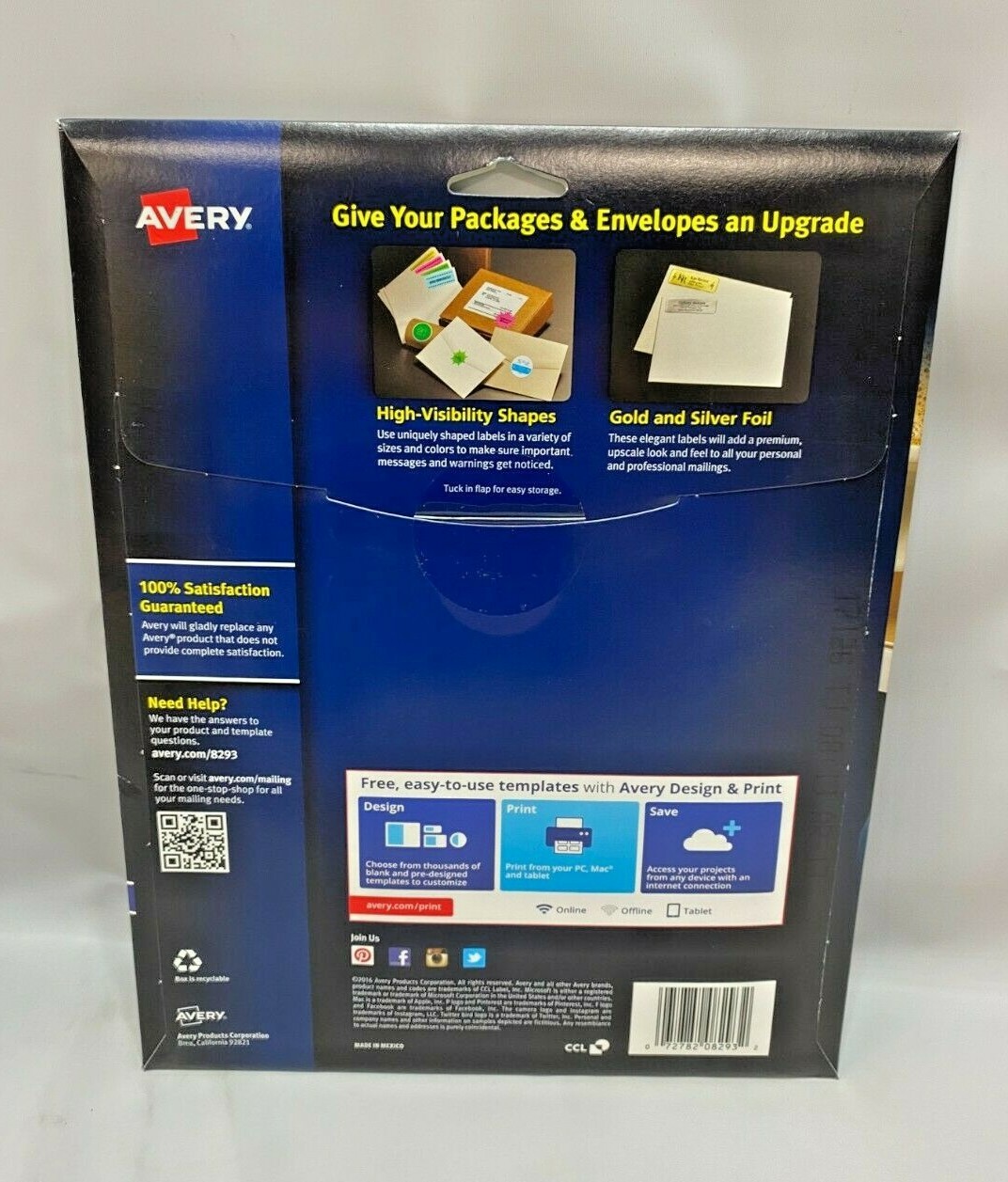 *Lot of 2* Avery Round Labels, Inkjet, 400 Labels, 1-1/2", 8293 ...