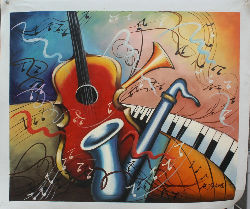 Abstract Art Musical Instruments