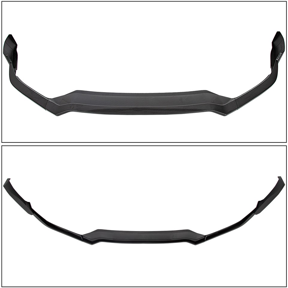 Carbon Fiber Style Front Bumper Splitter Lip Spoiler For 2016-2018 ...