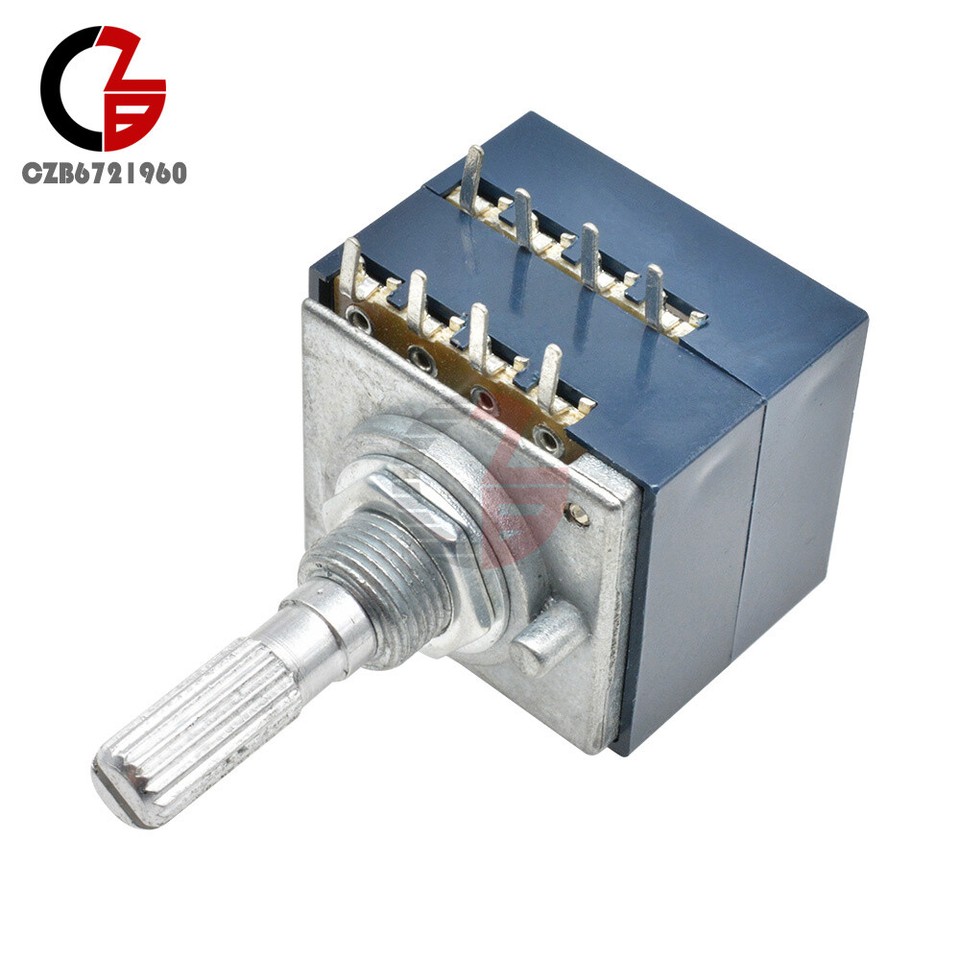 50K Log ALPS Audio Amp Volume Control Potentiometer Pot Stereo With ...
