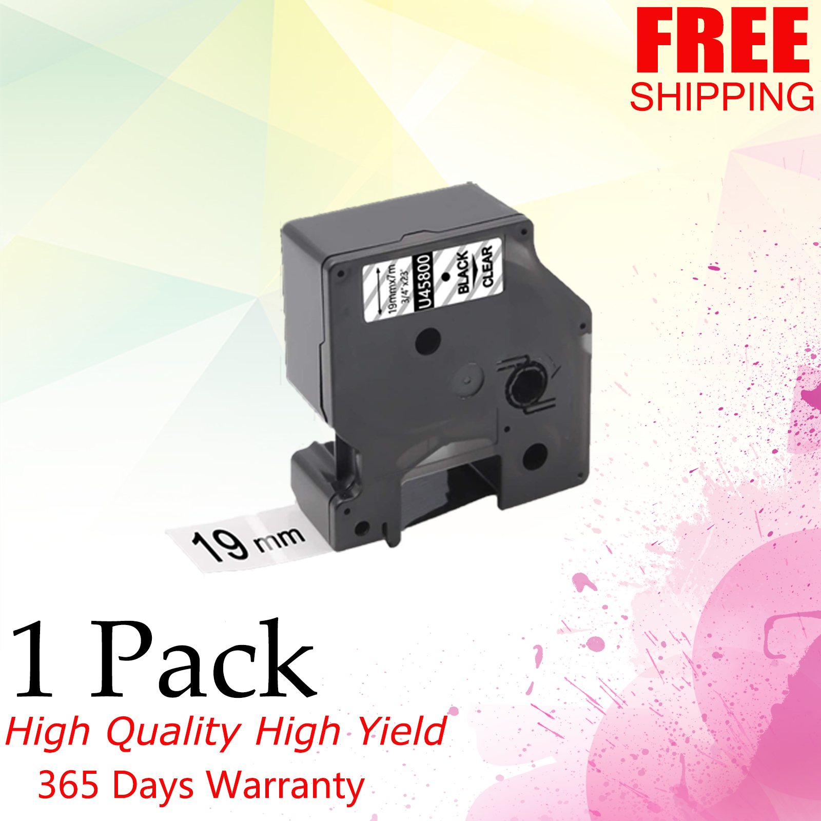 1 PK Compatible Tape For DYMO 45800 3/4'' for LabelManager 360D 420P ...