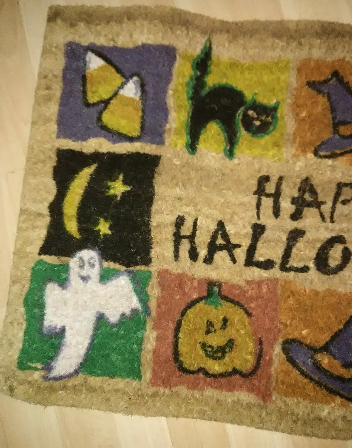 Happy Halloween Door Mat 29 1/2 x 18 thick heavy | eBay