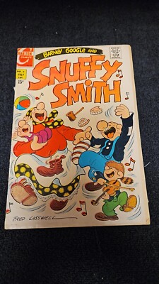 1970 CHARLTON COMICS SNUFFY SMITH #3 DETACHED COVER VINATGE HUMOR ...