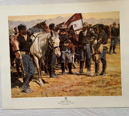 "READY FOR TEN" (Buffalo Soldiers) Don Stivers Signed Limited Edition ...