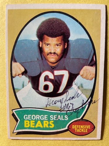 SIGNED GEORGE SEALS 1970 TOPPS AUTOGRAPHED CARD - BEARS | eBay