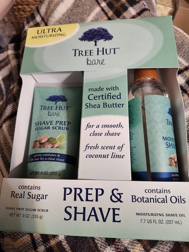 Tree Hut Bare Ultra Moisturizing Botanical Oils Prep & Shave Combo Gift ...