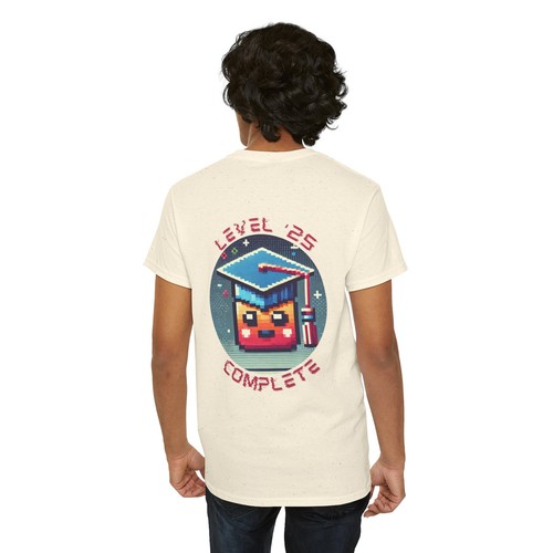 Class of 2025 T-Shirt, 'Level '25 Complete' Retro Graphics Pixelated ...