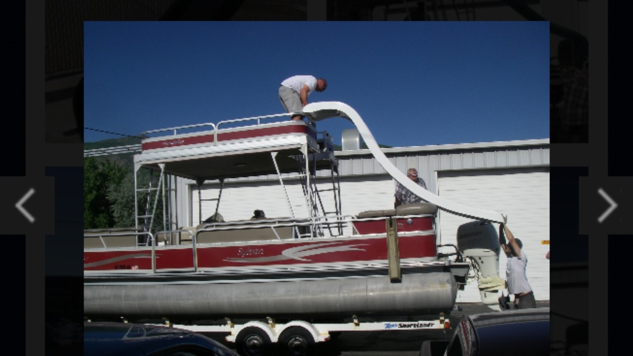 NEW Pontoon boat houseboat water slide Pool | Grelly USA