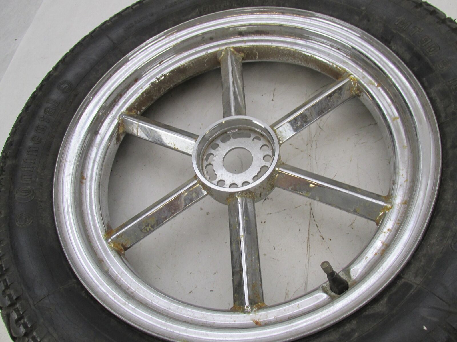 Harley Davidson 6 Spoke Invader Chrome Chopper Multi-fit Wheel Rim 16x3 ...