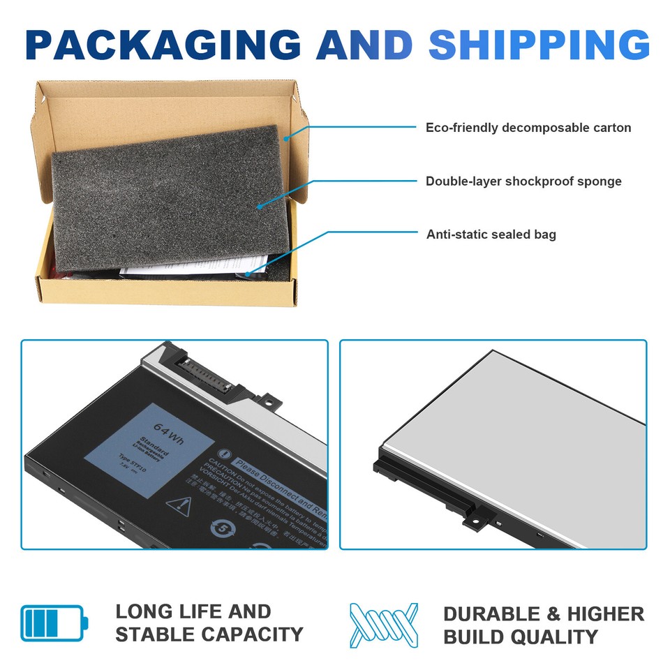 5TF10 Battery For Dell Precision 7730 7740 7530 7540 P34E P34E001 P74F ...