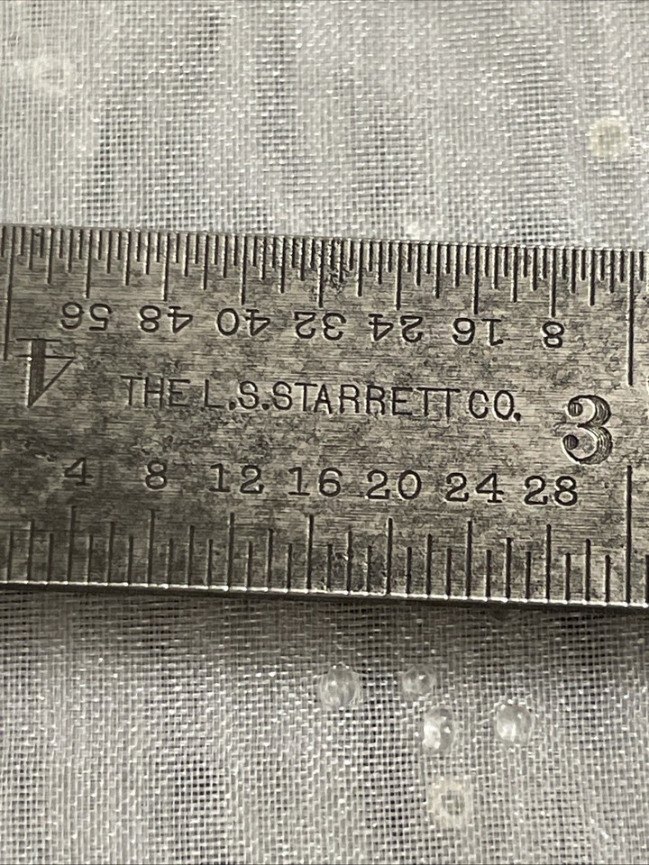 Vintage L. S. Starrett Co No 4 Grad 6” Combination Square Ruler ...