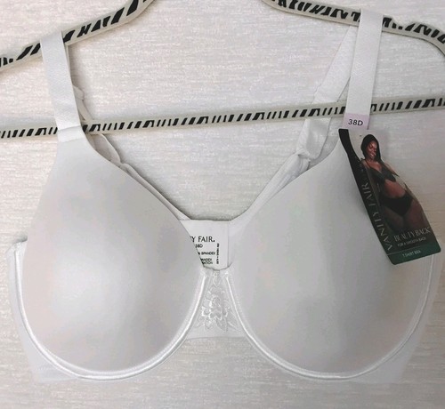 Vanity Fair Woman Bra 38D Beauty Back T-Shirt Underwired Adjustable ...
