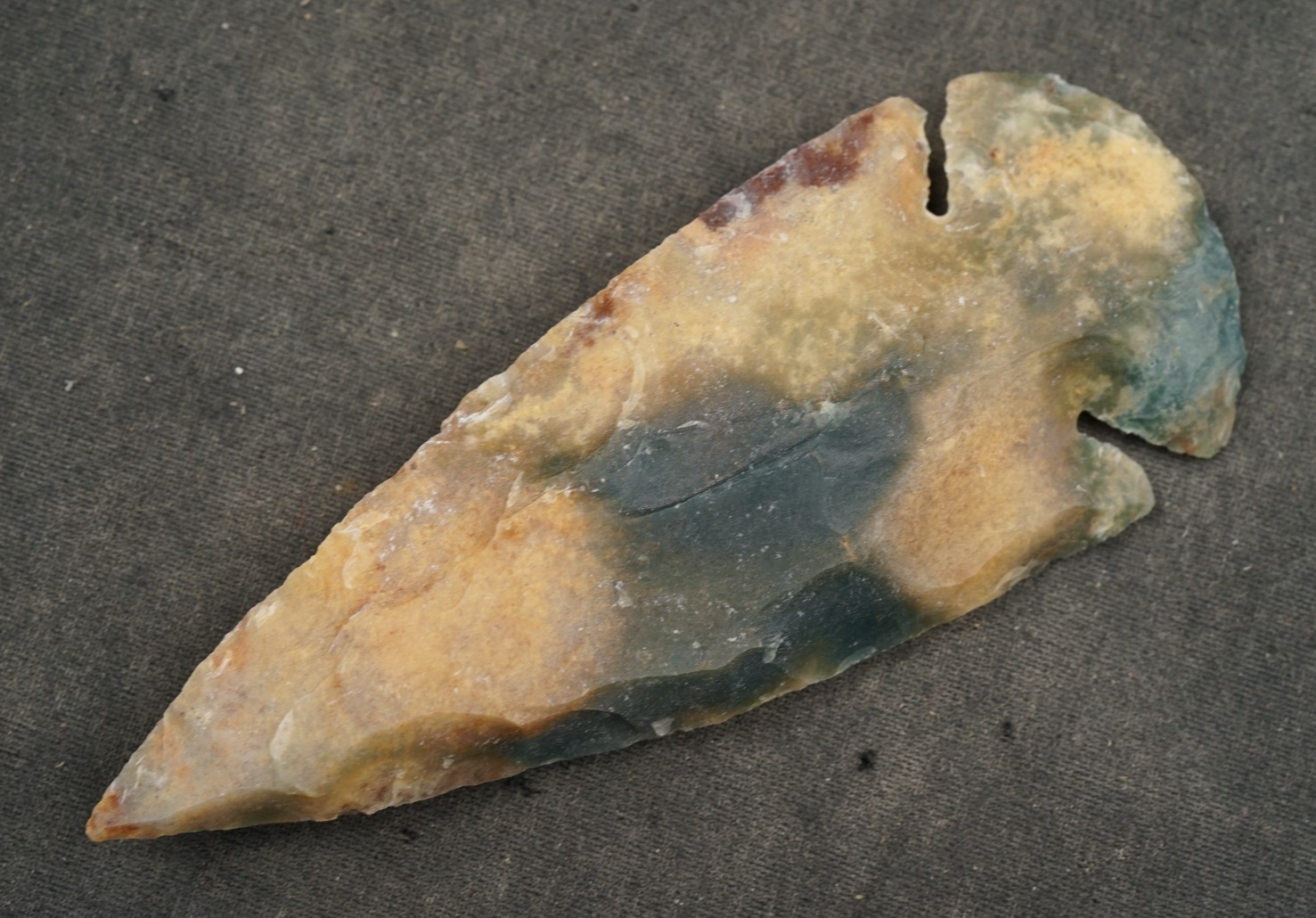 Mixed Color 3.2" Flint Spearhead Head Knife Tool Blade Arrowhead I-412 ...