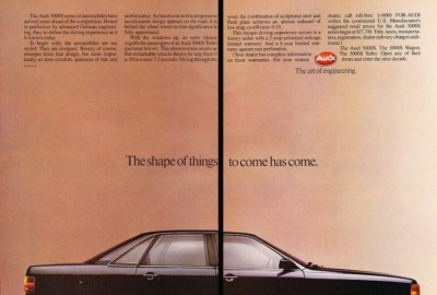 1985 Audi 5000 5000S Shape 2-page Advertisement Print Art Car Ad J870 ...