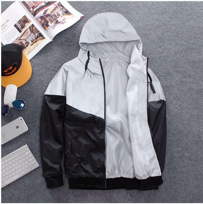 Men Reflective 3m Jackets Hip Hop Outdoor Sport Waterproof Windbreaker ...