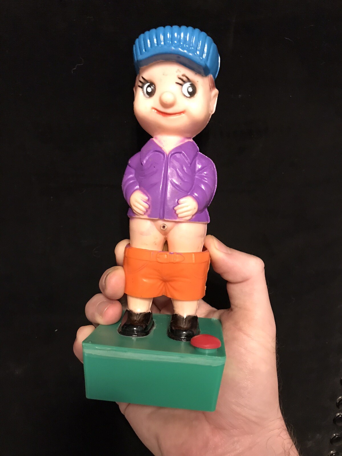 VINTAGE LITTLE SQUIRT PEEING BOY-Water Squirter -ORIGINAL BOX! NEW OLD ...