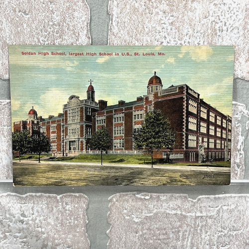 Vintage St. Louis, MO Postcard Soldan High School Missouri Unposted | eBay