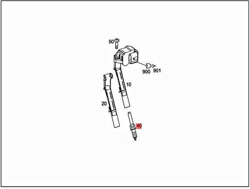 Genuine MERCEDES Spark plug 0041597903 | eBay