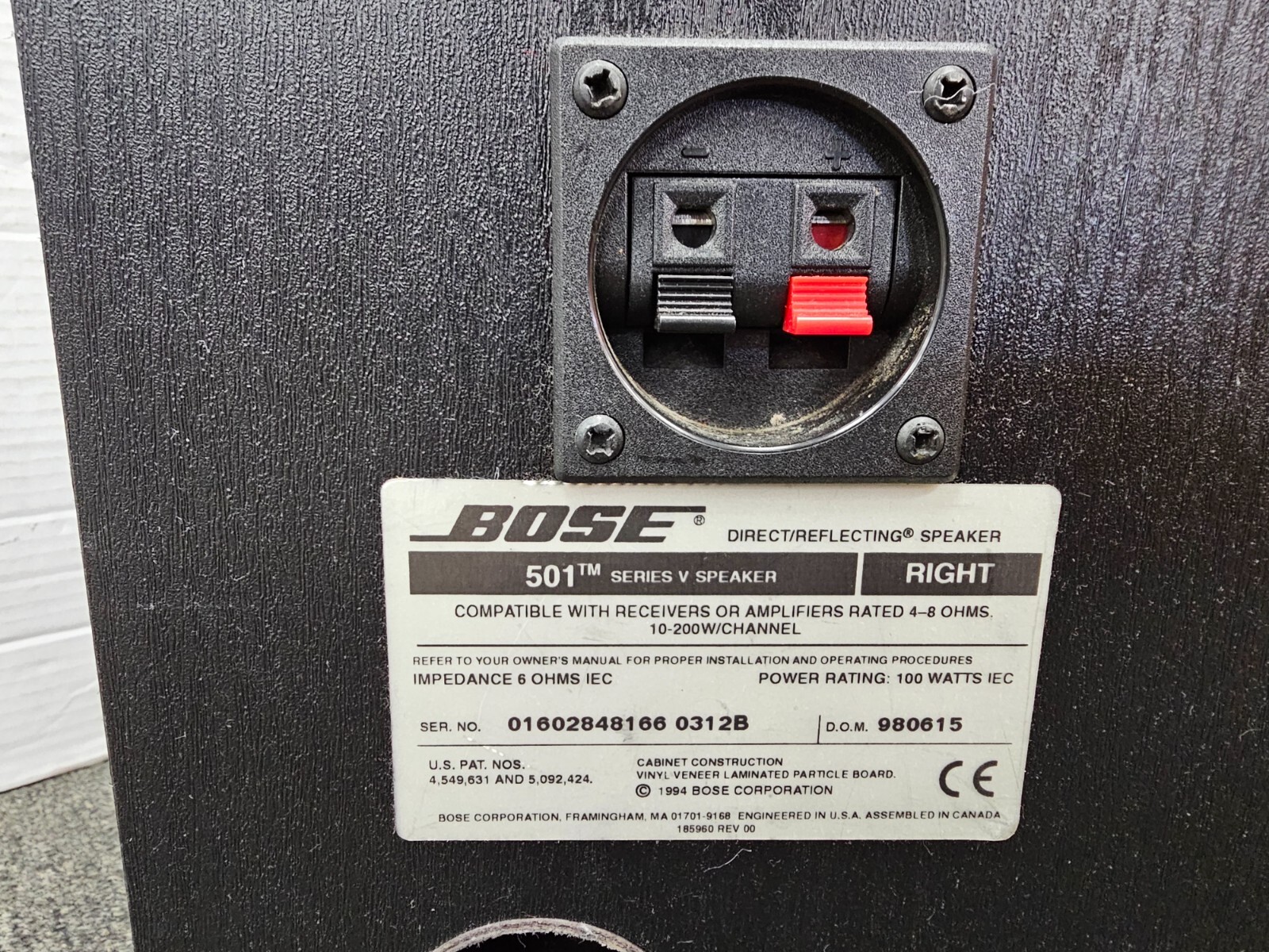 Bose 501 Series V Left & Right Speaker Set | eBay