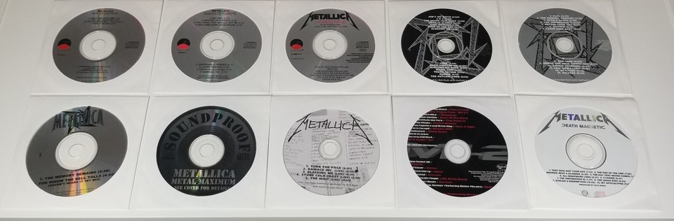 METALLICA 10 DISC CD LOT ORIGINAL ELEKTRA RARE TRACKS GERMAN JAPANESE ...
