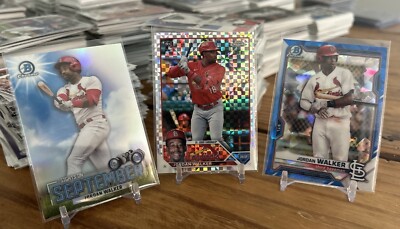 Jordan Walker Rookie Card Lot (18) -- Including X-Fractor Topps Chrome ...