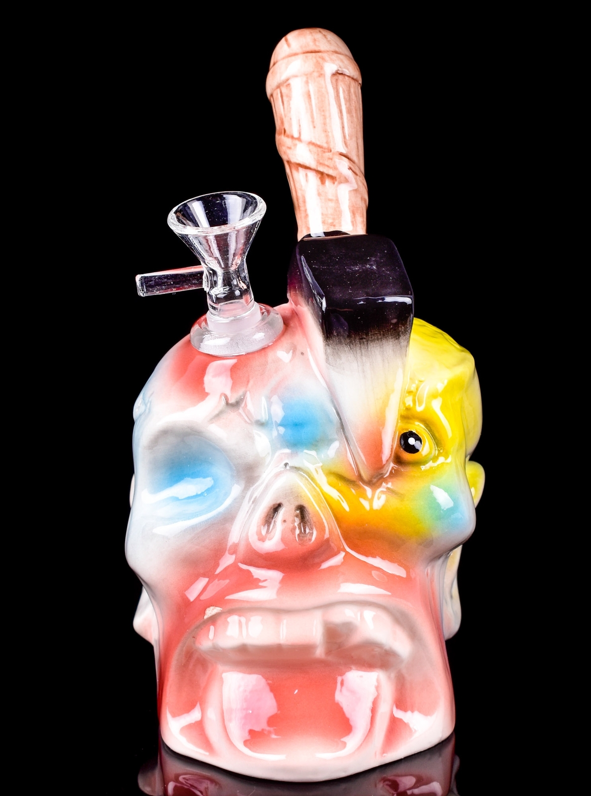 THICK 8" MOSTER Ceramic Water Pipe SKULL Bong ALIEN Hookah GRIM REAPER ...