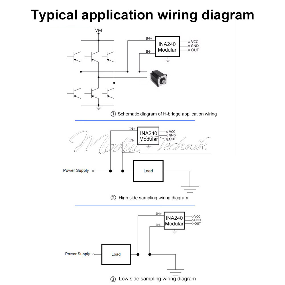 INA240 Voltage Monitor Sensor Module Bi-directional Current Power ...