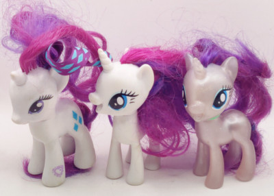 2010 Hasbro My Little Pony 3.5" Blue Diamonds Brushable Lot of 3 | eBay